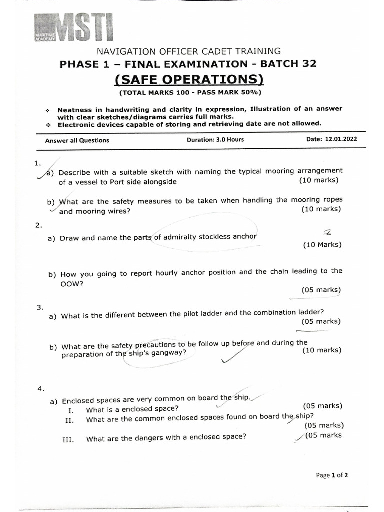 32nd (NOC ) Safe Operation | PDF