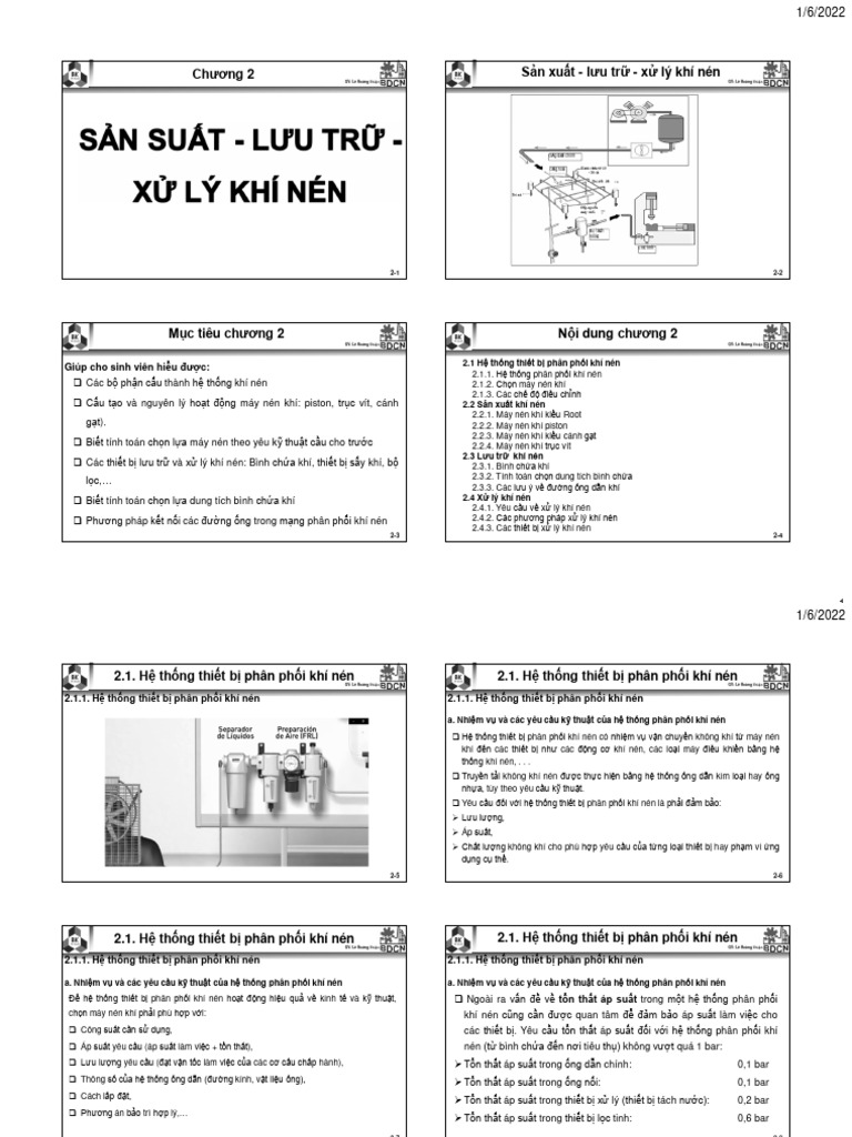CH 2. San Xuat - Luu Tru - Xu Ly Khi Nen | PDF