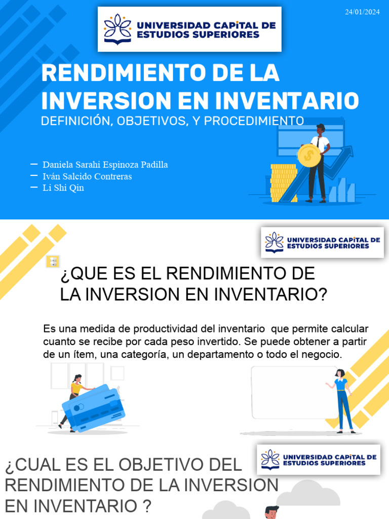 Rendimiento de La Inversion en Inventarios Objetivo y Procedimiento | Descargar gratis PDF ...