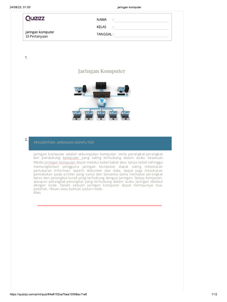 Jaringan Komputer | PDF