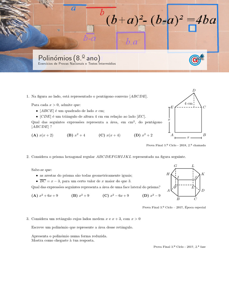 Polinomiosffc | PDF | Geometria Euclidiana | Geometria Elementar