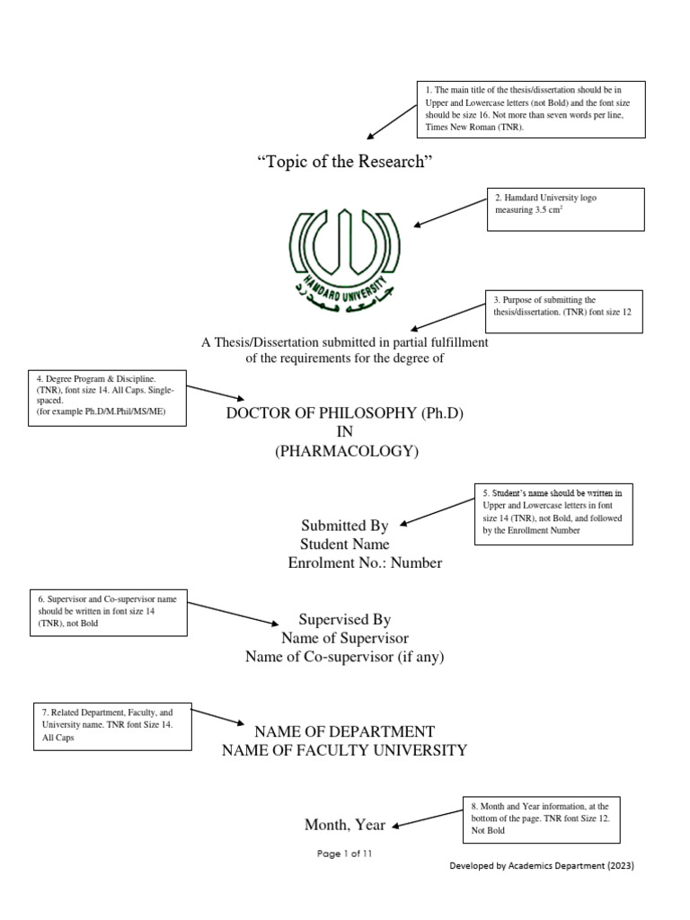 Thesis Format | Download Free PDF | Thesis | Doctor Of Philosophy