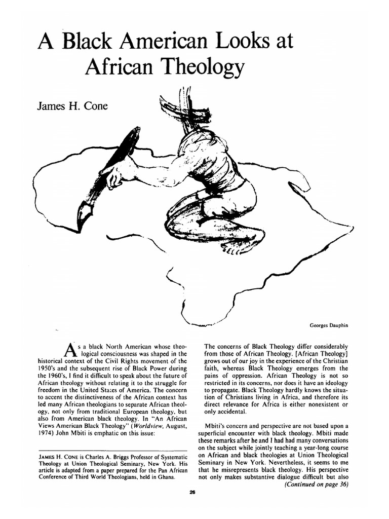 James H. Cone - A Black American Looks at African Theology | PDF ...