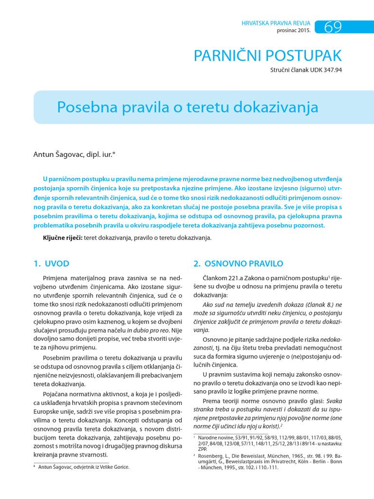 Dokazi U Pp12 | PDF