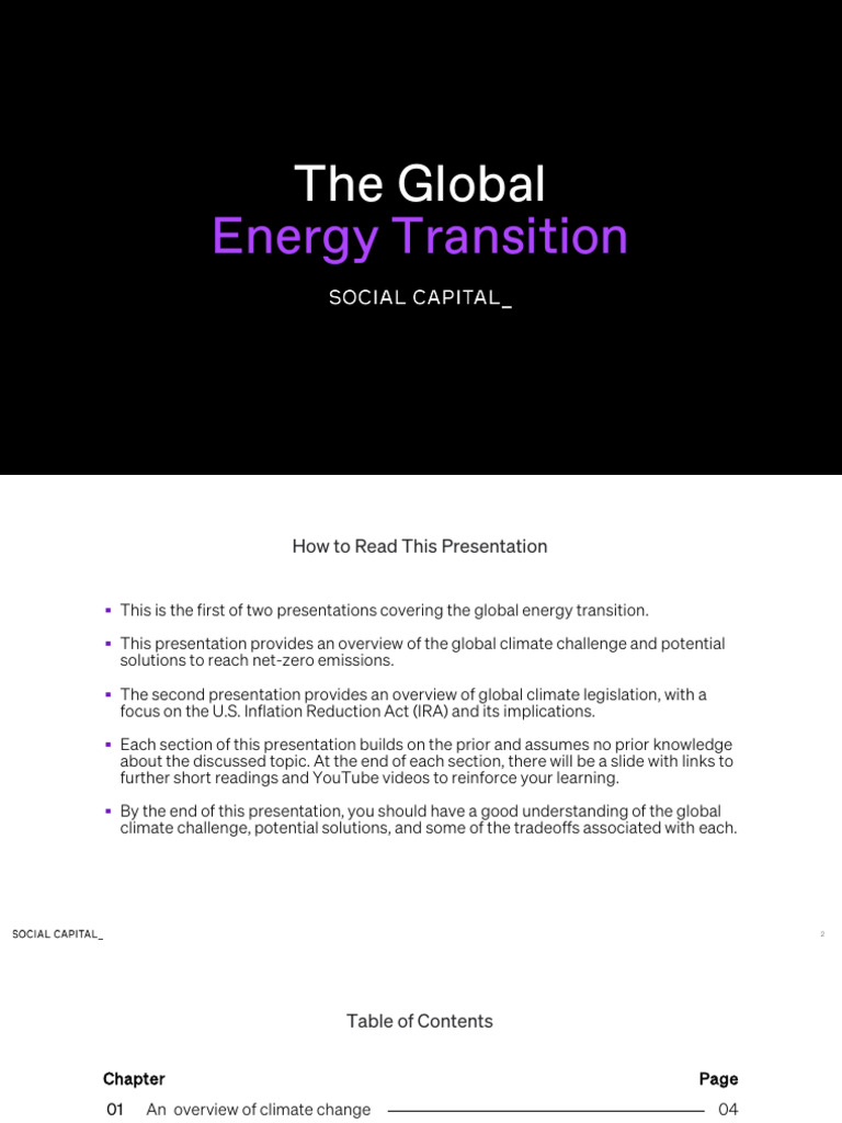 Global Energy Transition Overview | PDF | Plug In Hybrid | Greenhouse Gas