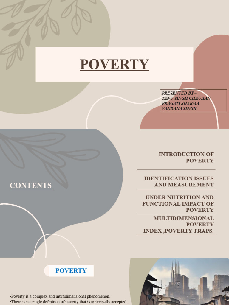 POVERTY | PDF | Cost Of Living | Poverty
