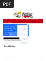 8 Ball Pool Rules | PDF