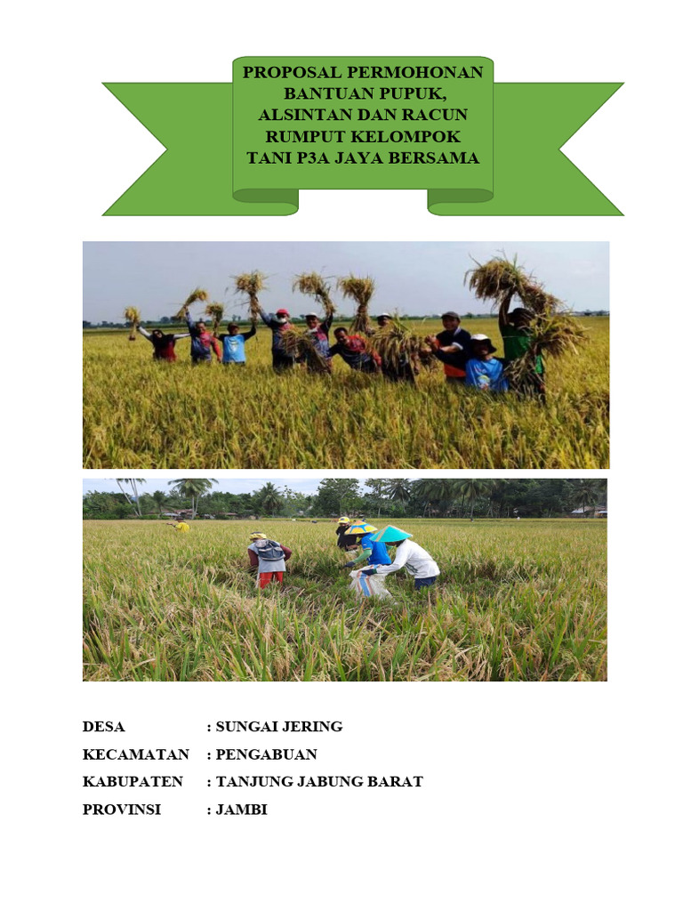 Proposal Bantuan Alsintan Kelompok Tani | PDF | Teknologi & Rekayasa