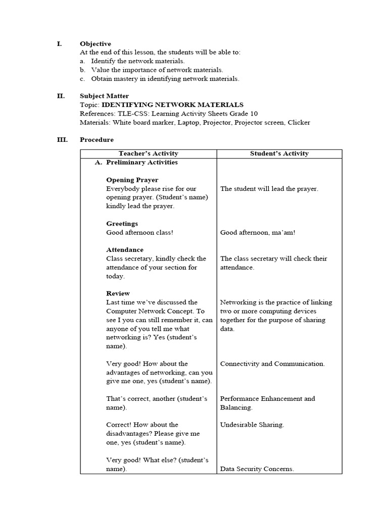 DLP 6-3 Network Materials | PDF | Computer Network | Electrical Connector