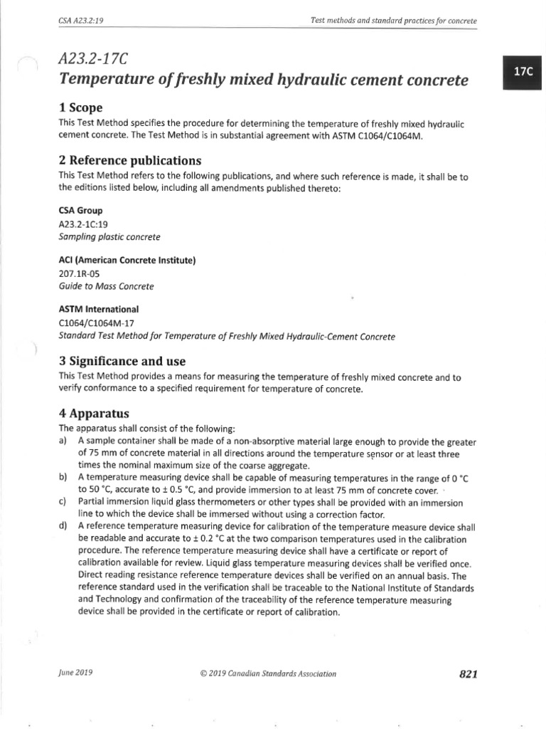 CSA A23.2-17C (Temperature) QF | PDF