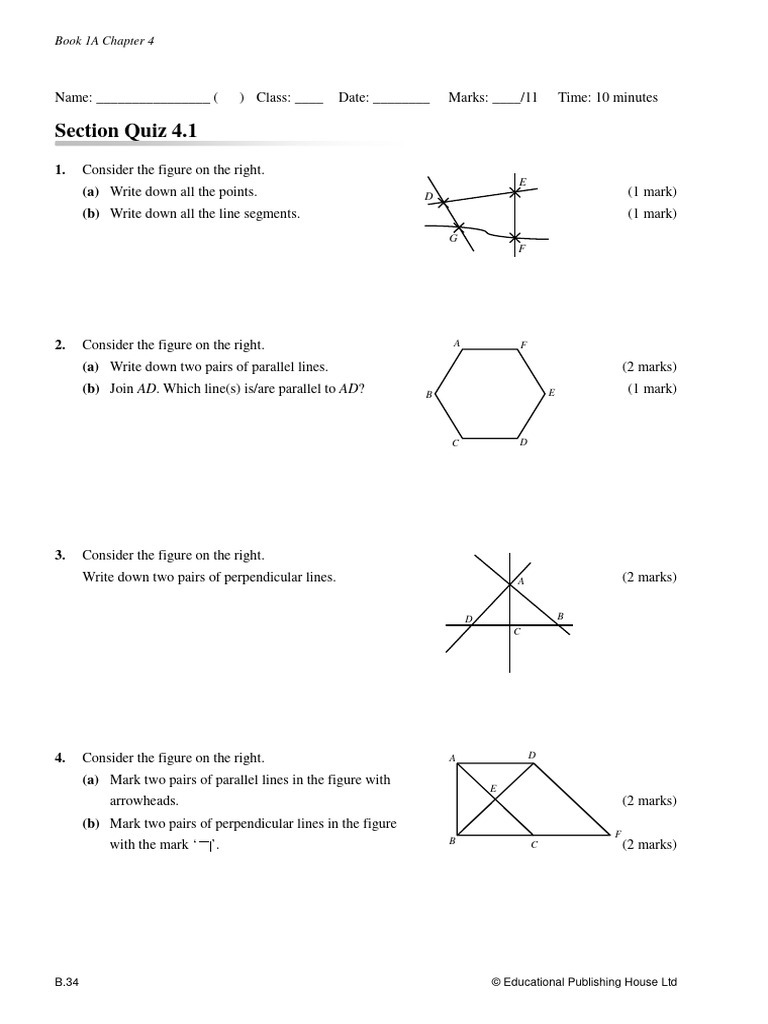 S1A - ws04 - Sec - e - (Introduction To Geometry) | PDF | Perpendicular ...