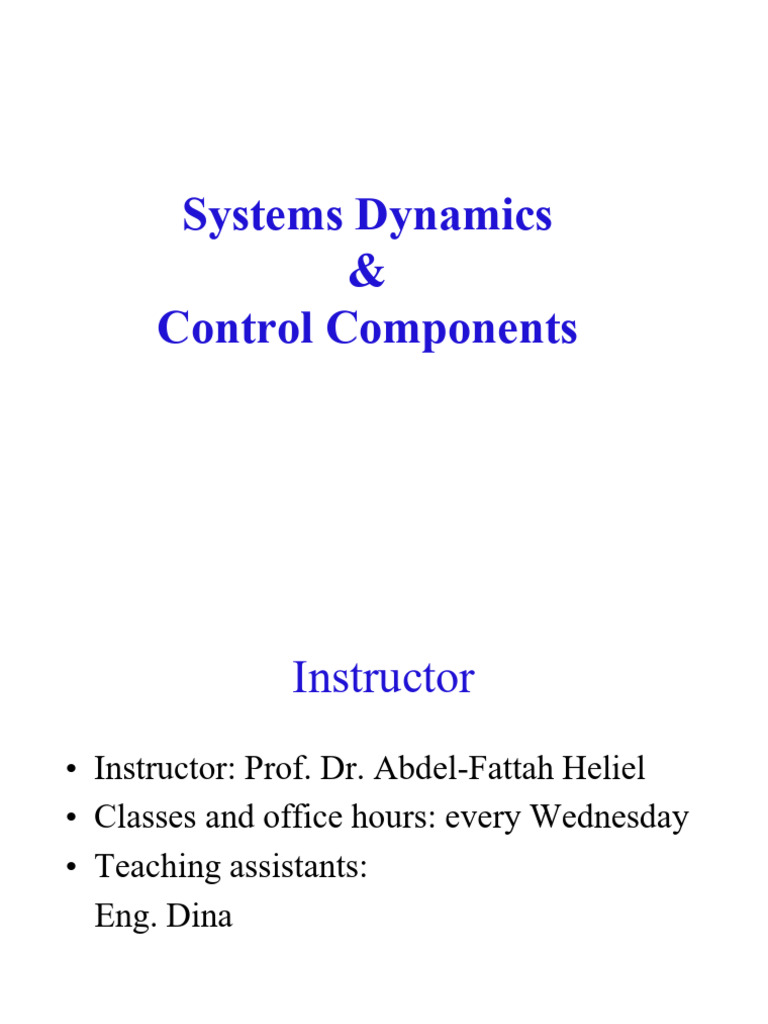 Lecture 1-2 Slides | PDF | Control Theory | Sensor Lecture 1-2 Slides | PDF | Control Theory | Sensor