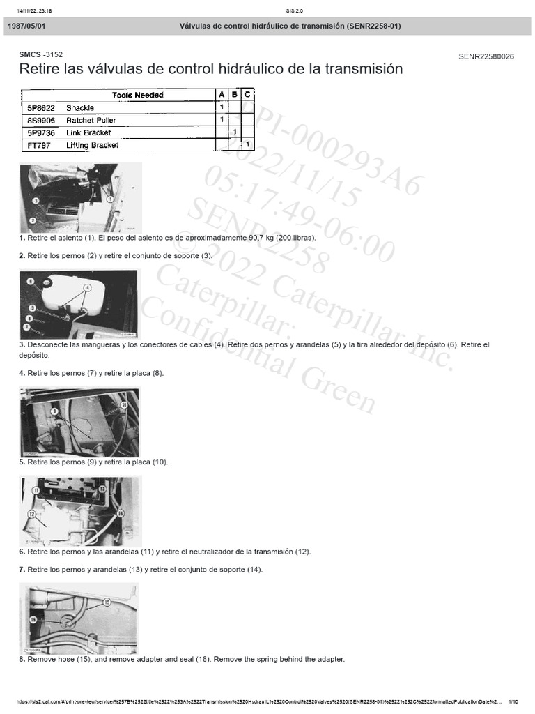 Banco de Valvulas de Cargador 950B | Download Free PDF | Valve | Piston
