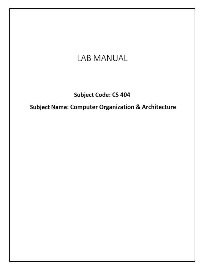 Coa Experiment Files | PDF | Central Processing Unit | Electronic Circuits