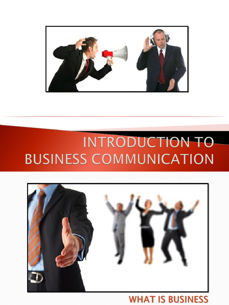 Intro To Business Communication | PDF | Communication | Nonverbal ...