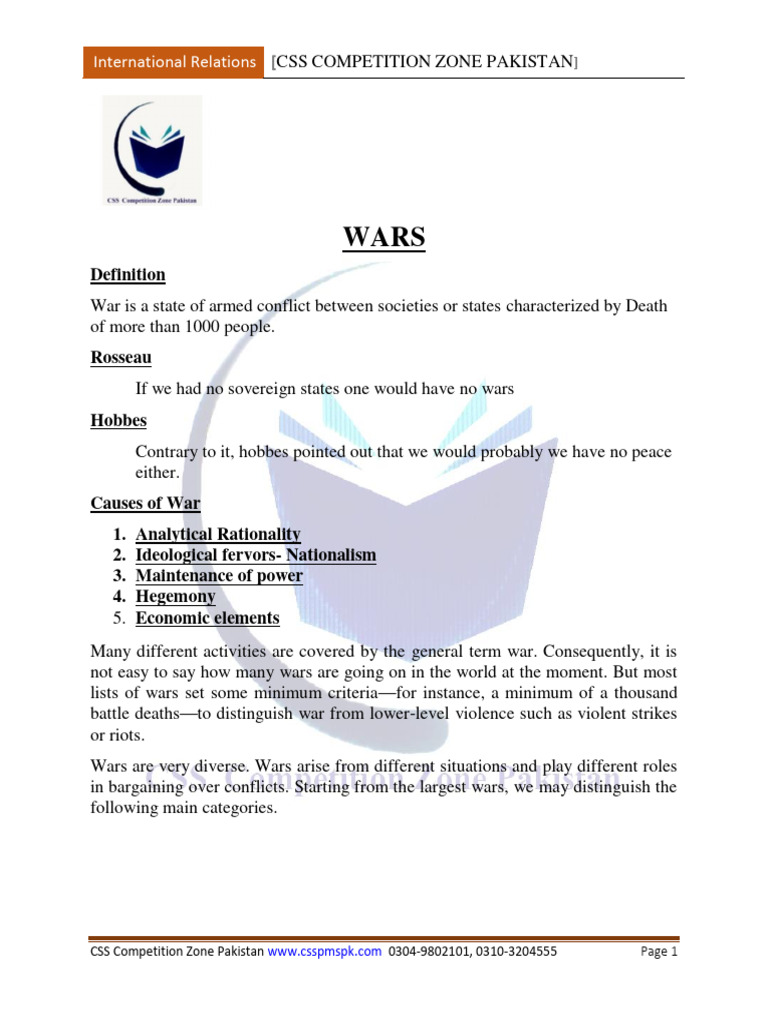 War and Deterrence | PDF | Crime & Violence | Deterrence Theory