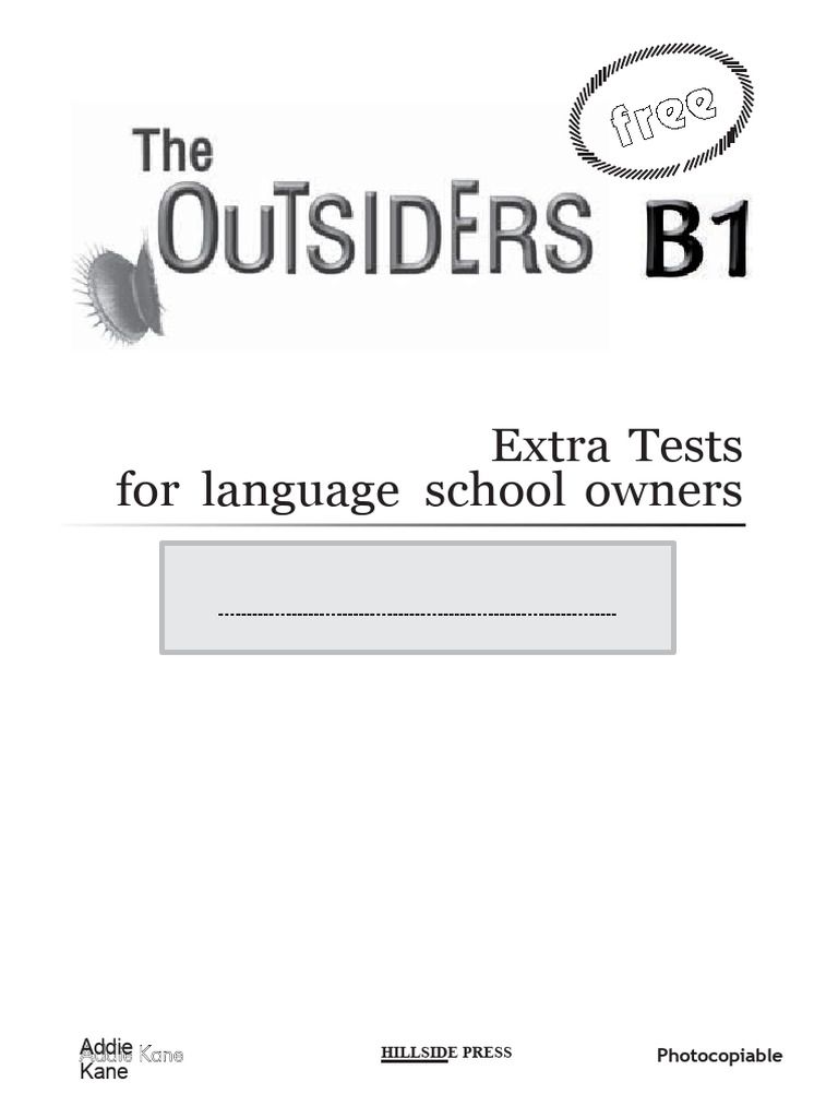 The Outsiders 1-Extra Tests-Students | PDF