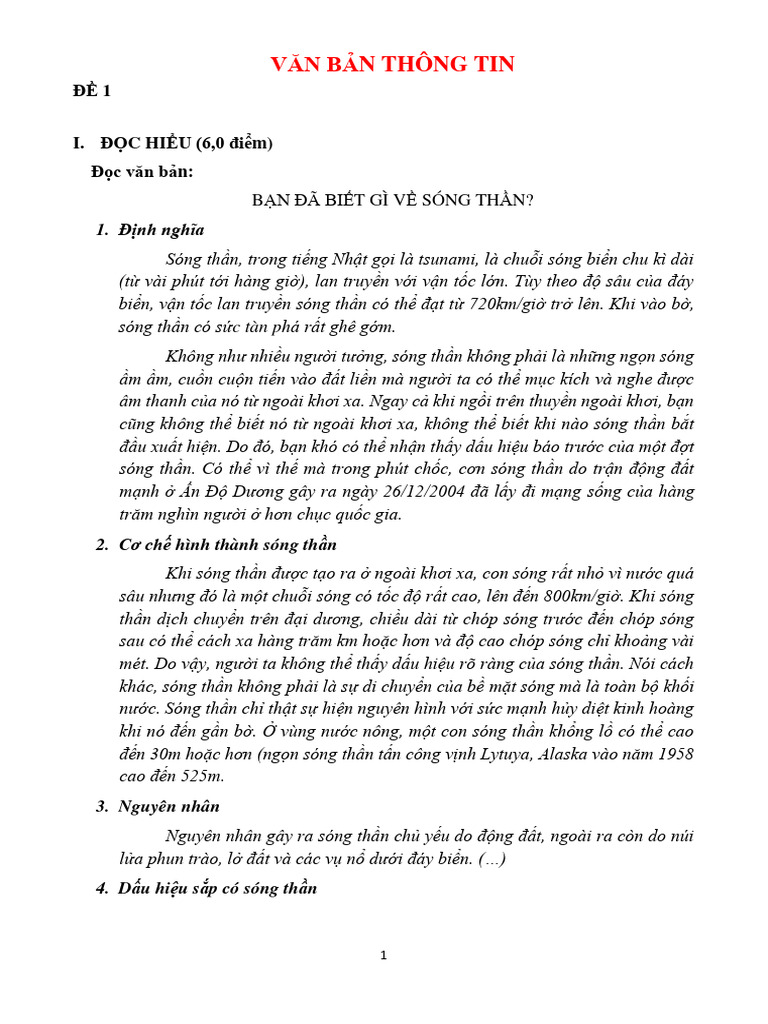 K11 - Văn bản Thông tin (1-8) | PDF