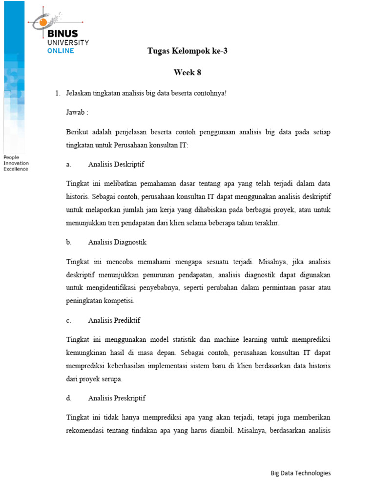 Big Data tk3 Group 3 | PDF | Bisnis | Komputer