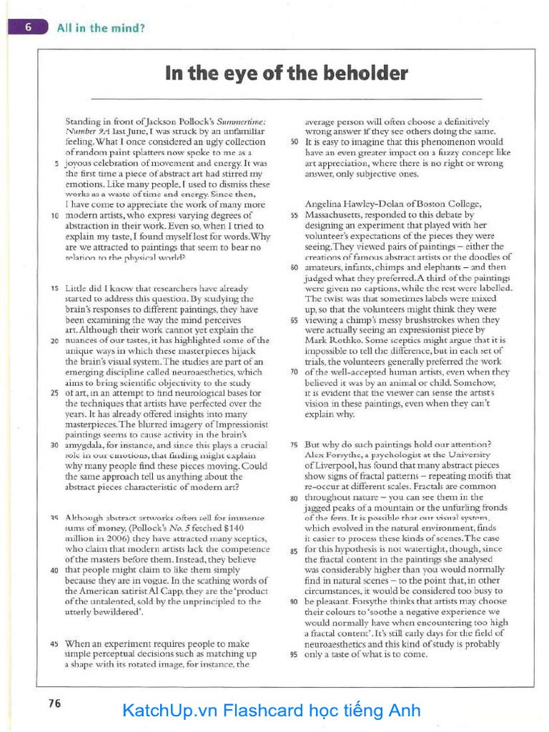 Reading Part 5 C1 16th May | PDF