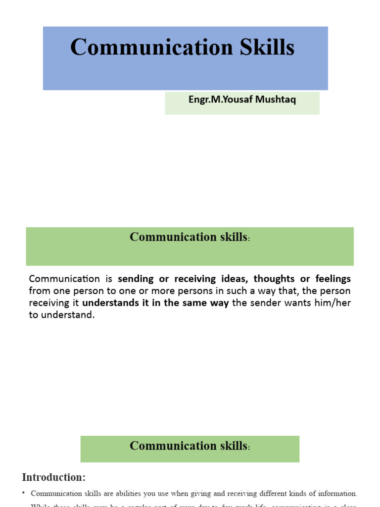 CS Lec3 | PDF | Communication | Nonverbal Communication