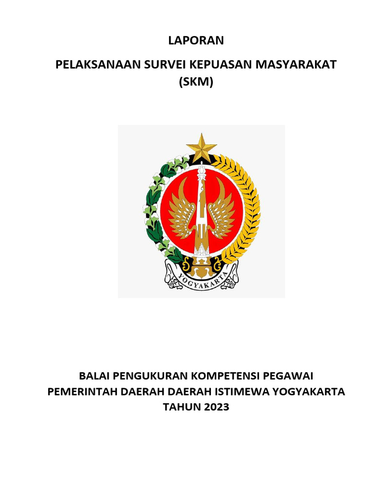 LAPORAN SKM 2023 Nilai PKP DIY | PDF