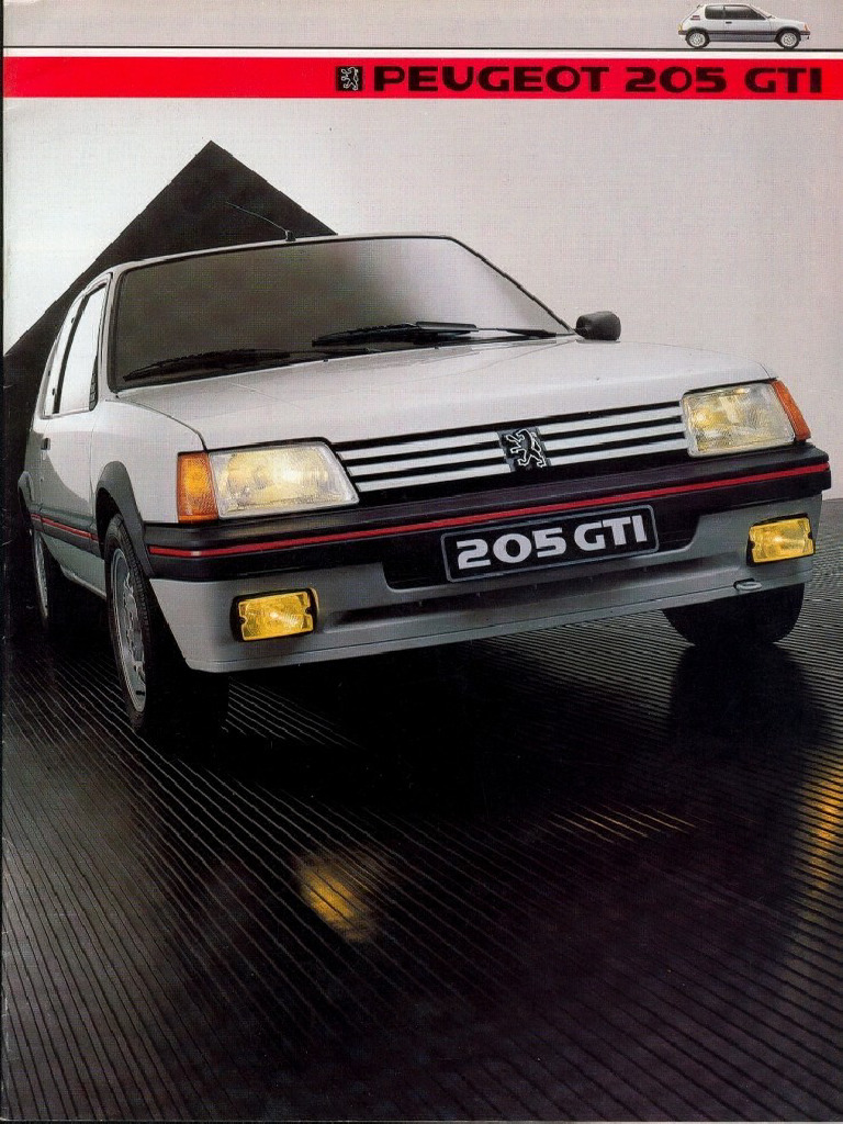 Revue Technique Peugeot 205 Gti Phase 1 | PDF