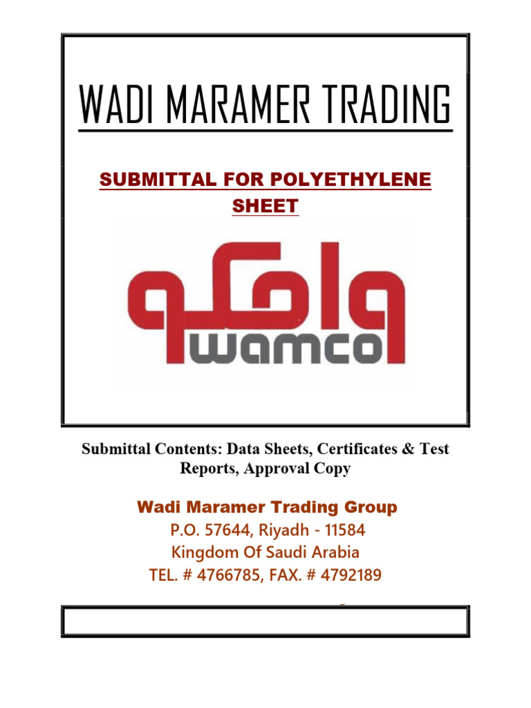 WAMCO DATA Sheet | PDF | Applied And Interdisciplinary Physics ...