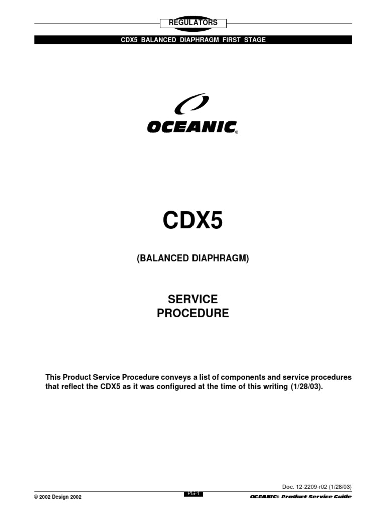 Oceanic CDx5 | PDF