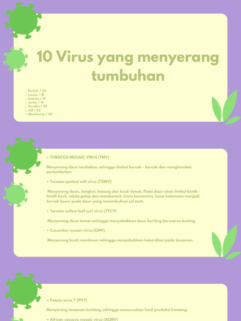 10 Virus yang menyerang tumbuhan | PDF
