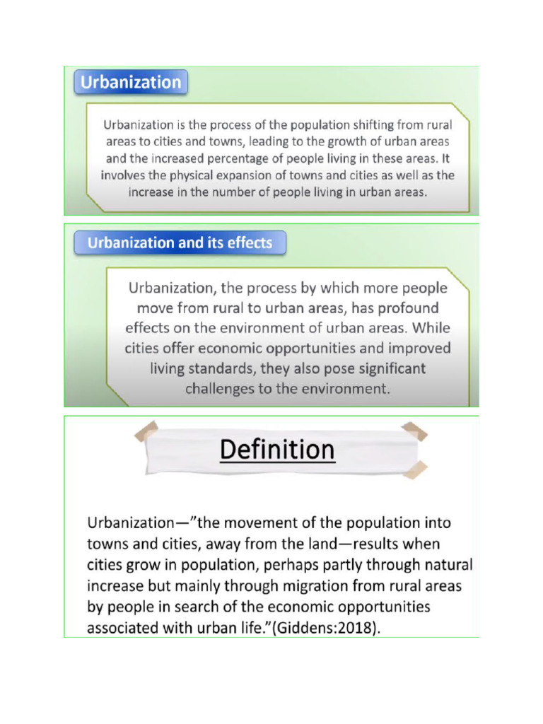 Urbanization and Its Impacts On Environment | PDF