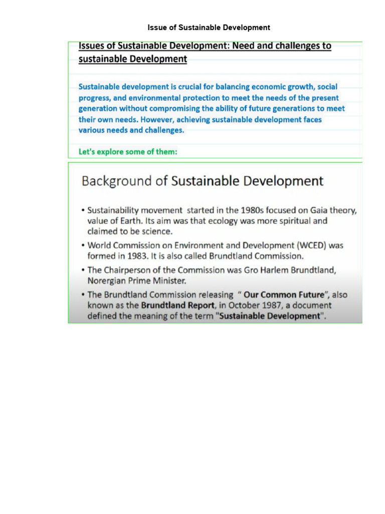 Issues in Sustainable Devlopment | PDF | Biodiversity | Ecosystem