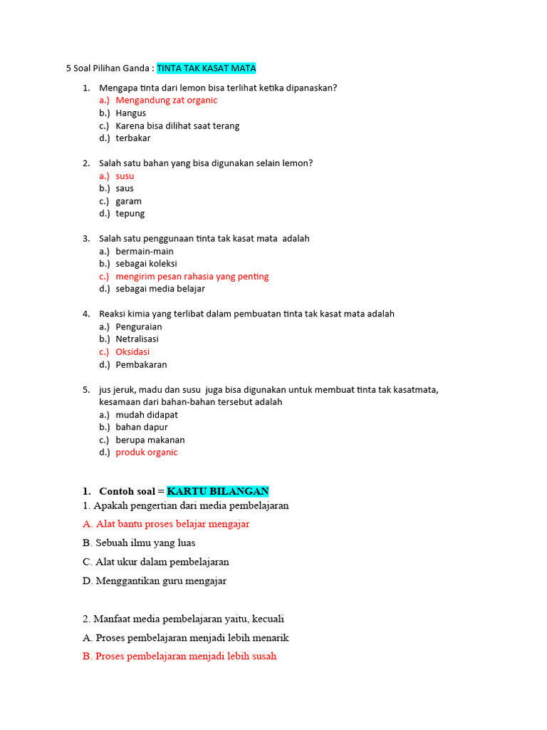 Soal Ujian Bismillah Iloveyousayaang | PDF | Sains & Matematika