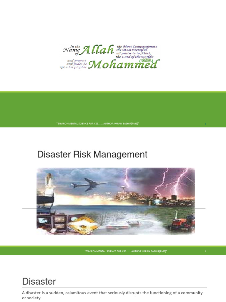 8.8- Disaster Risk Management | PDF | Natural Disasters | Emergency ...