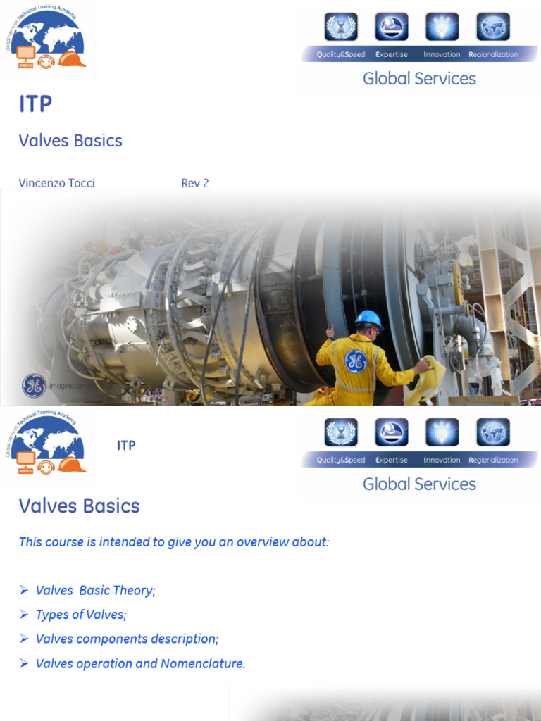 Valves Course ITP2014 | PDF | Valve | Fluid Dynamics