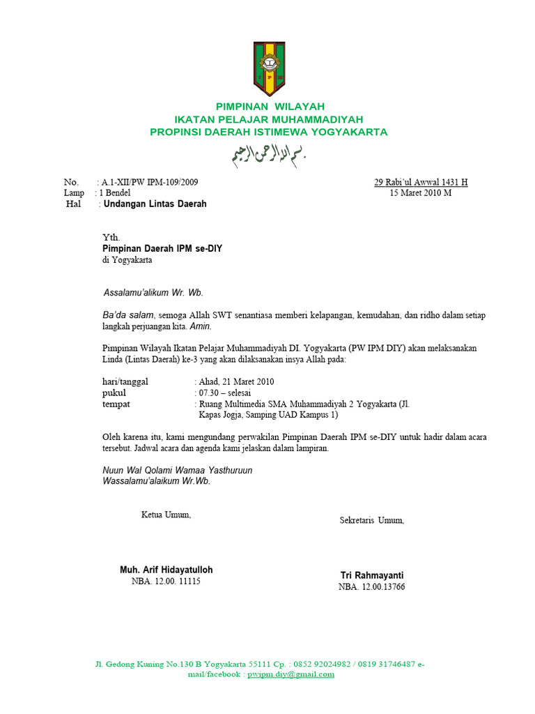 Contoh Surat Umum | PDF