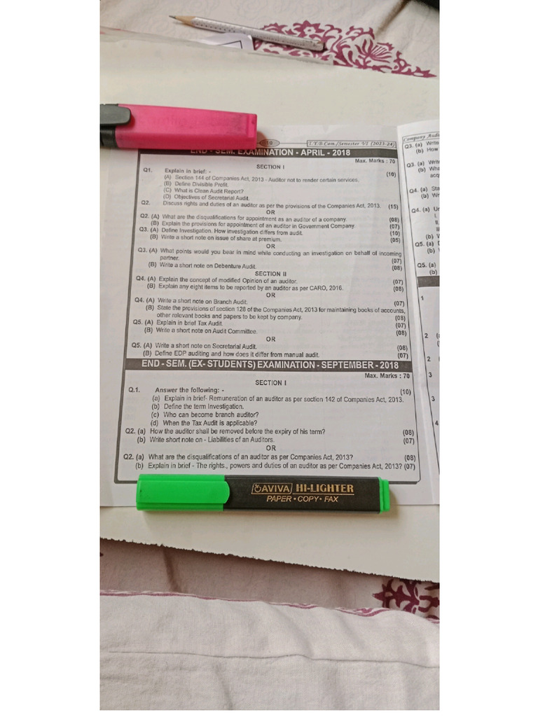 AUDIT- Paper Set | PDF