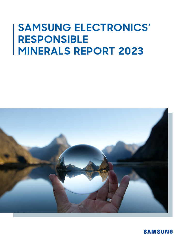 Samsung's 2023 Responsible Minerals Report | PDF | Supply Chain | Cobalt