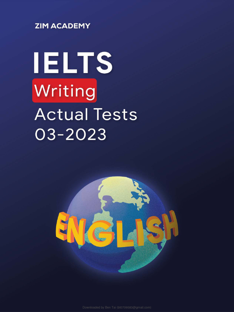 Zim Academy Ielts Writing Actual Tests 03-2023 | PDF
