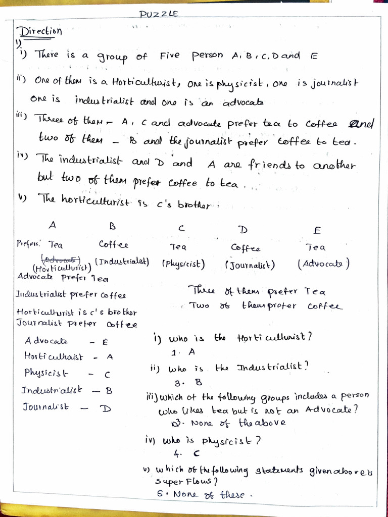Aptitude Assessment (Puzzle) | PDF | Wellness