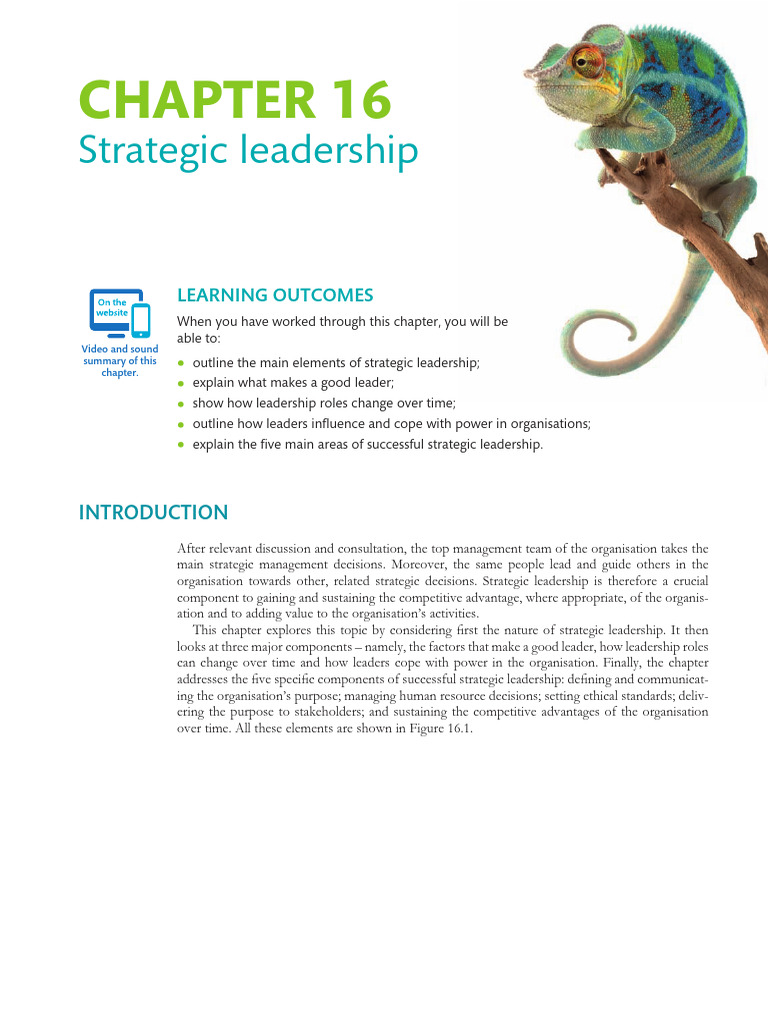 Strategic Leadership Essentials | PDF | Leadership | Ford Motor Company