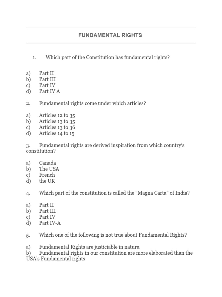 Fundamental Rights | Download Free PDF | Certiorari | Jurisdiction