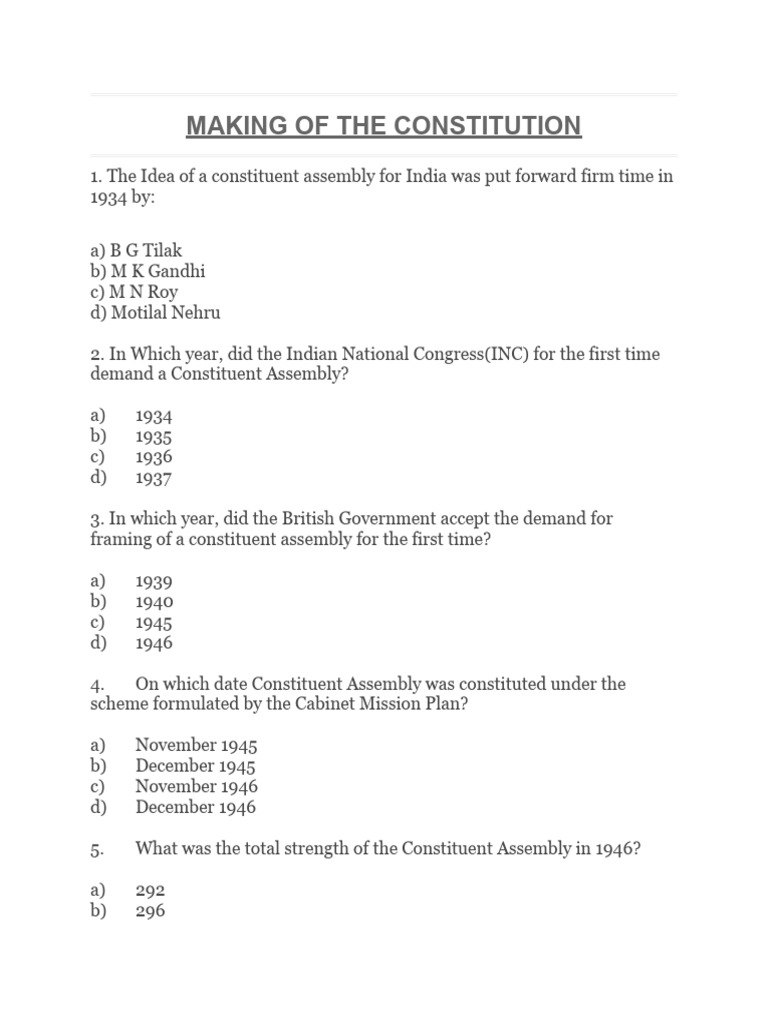 Making of The Constitution | PDF | Government Of India | Government