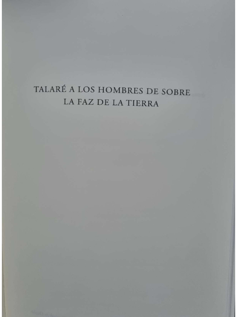 Talaré A Los Hombres Sobre La Faz de La Tierra | PDF