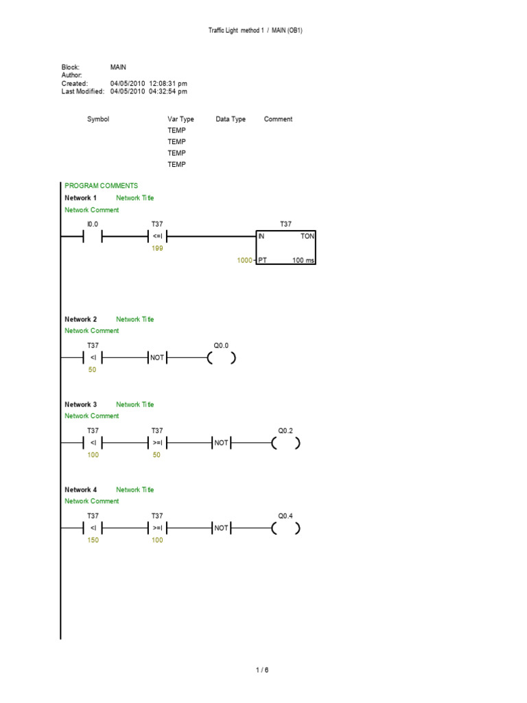 Traffic Light Method 1 | PDF