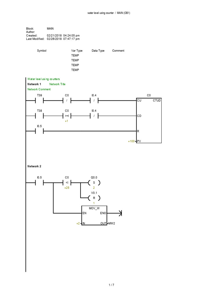 Water Level Measurement with Counters | PDF | Computers