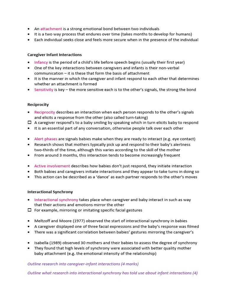 3 Attachment Pdf Attachment Theory Infants