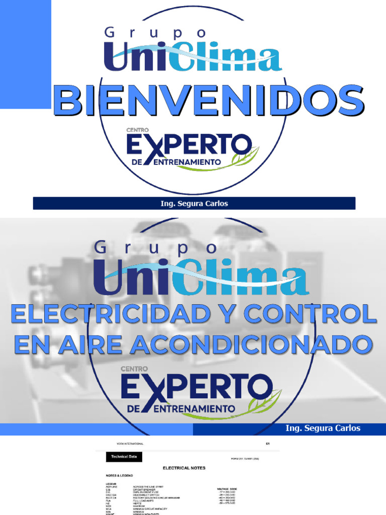 Electricidad Aplicada a Aire Acondicionado- Uniclima | PDF | Relé | Electricidad