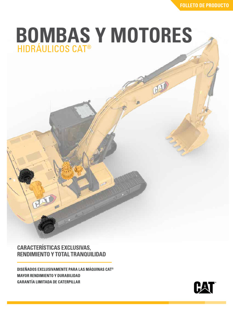 Bombas y Motores Hidraúlicos CAT | Descargar gratis PDF | Rodamiento (Mecánico) | Bomba