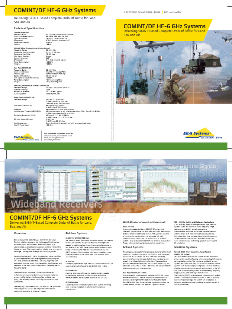 COMINT DF Solutions | PDF | Signals Intelligence | Frequency Modulation